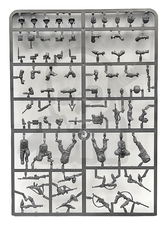 Battle-Models > US Marines - 6 żołnierzy 1 wypraska